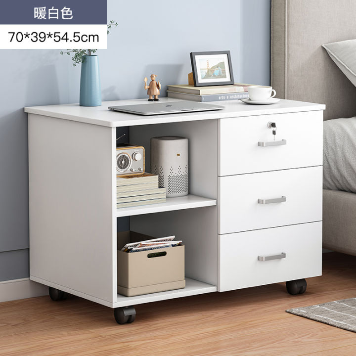 Office Floor File Cabinet Simple Movable Drawer Storage Organizer ...