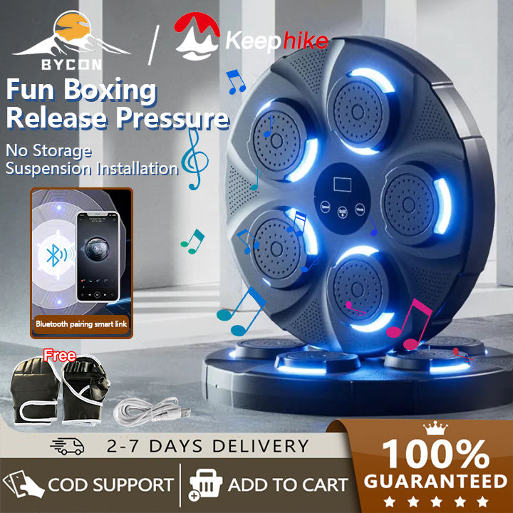 【COD】Wall Punching Pad, Kicking Target With Music and Bluetooth GRB ...