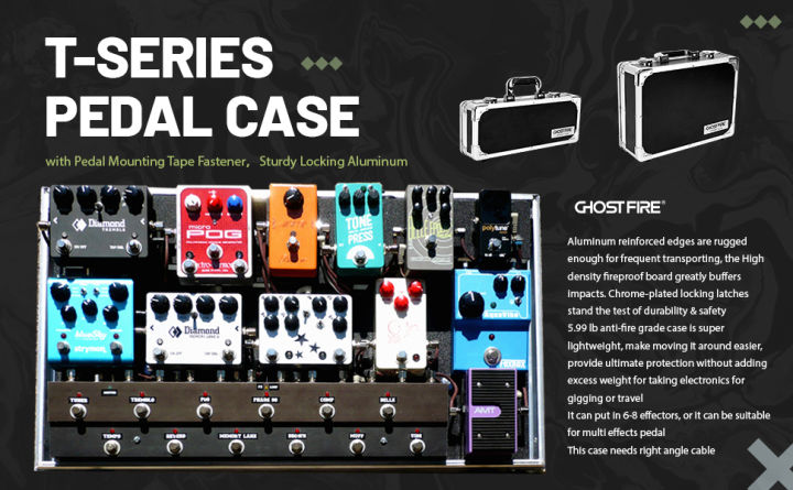 Ghost Fire Guitar Multi Effect Pedal Case with Pedal Mounting Tape ...