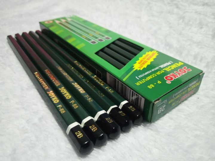 Pensil Joyko 2B Asli Hitam Untuk Ujian / Pensil Joyko P-88 | Lazada ...