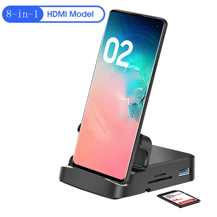 USB C HUB 8 in 1 Dex Station to USB 3.0 HDMI USB HUB for Samsung S20 ...