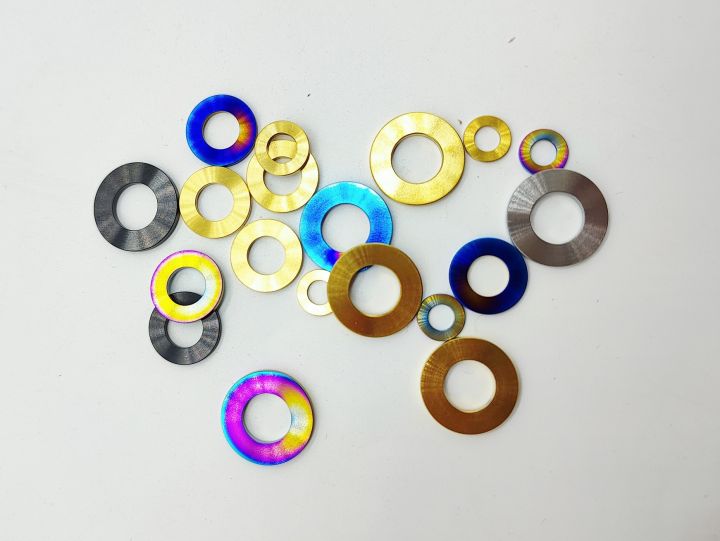 1pc Vitaltitanium Titanium Washer M4 M5 M6 M8 M10 M12 Titanium Alloy ...