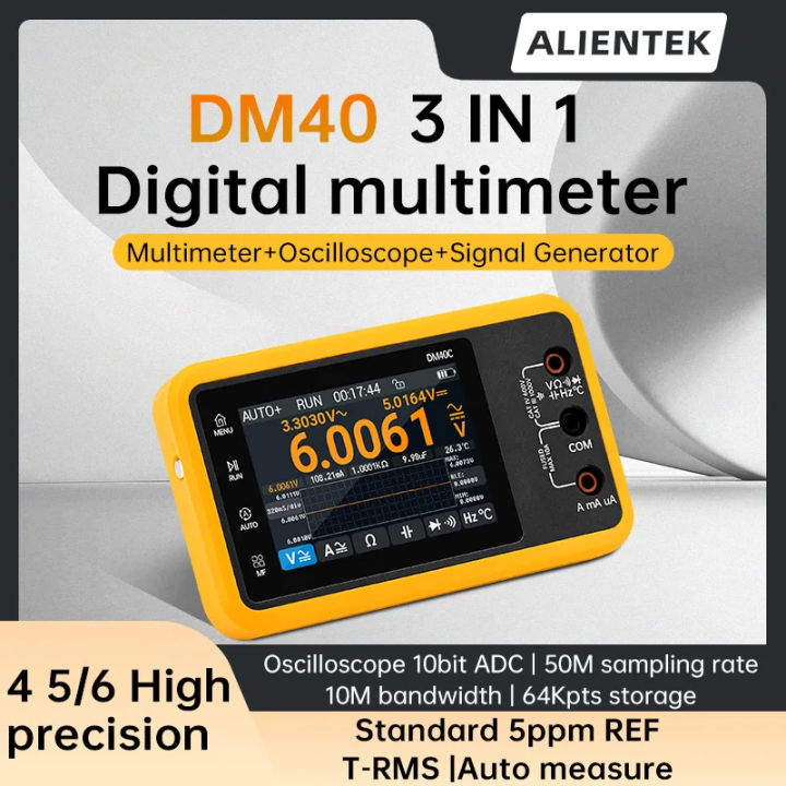 ALIENTEK DM40 Digital Oscilloscope Multimeter Signal Generator 3 in 1 ...