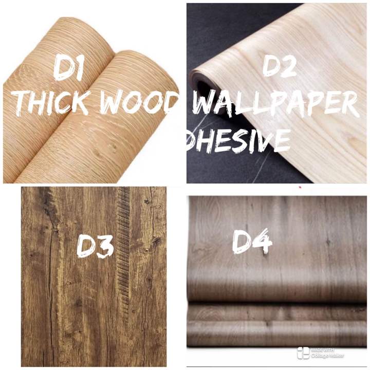 3M Wood Wallpaper Self Adhesive Peel and Stick Wall Panel Vinyl Rustic ...