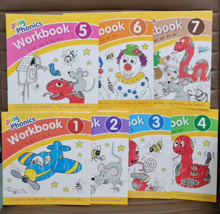 Set Jolly Phonics Workbooks, set of 1–7 ( In Precursive letters ...
