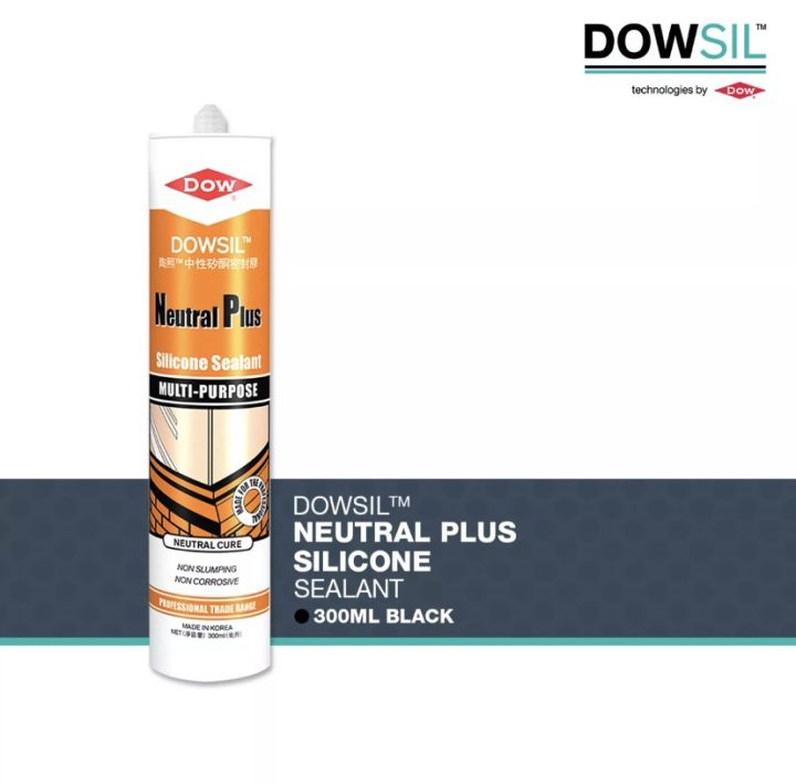 DOWSIL Neutral Plus (100% Authentic) Neutral Cure Silicone Sealant (White, Clear, Black) | Lazada PH