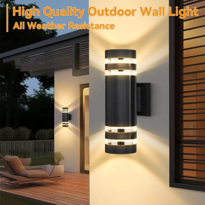 CHENBEN Led Wall Lamp Outdoor Waterproof IP65 Wall Light Tricolor Porch ...