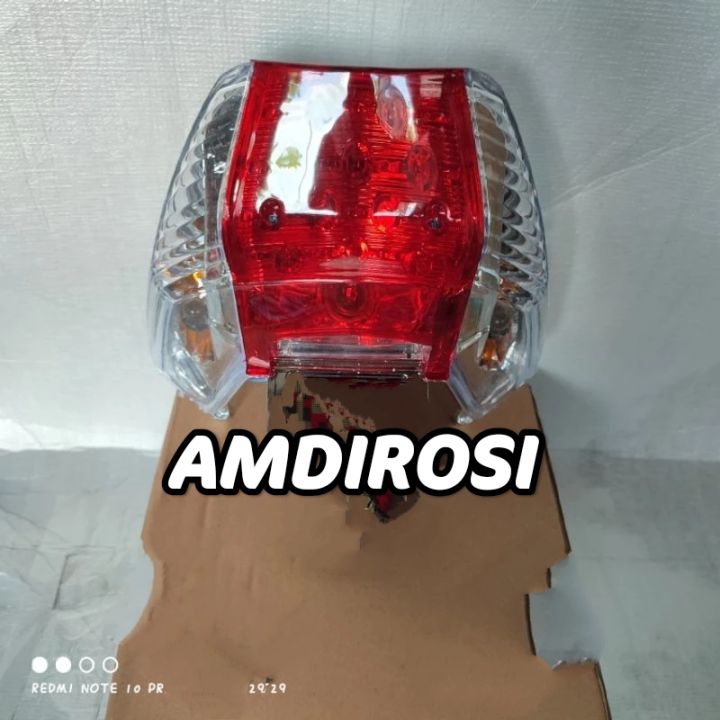 stopan belakang stop assy stoplamp supra x 125 lama dan new warna merah ...