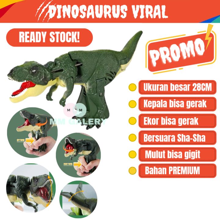 Mainan Dinosaurus Viral, Mainan Anak Dinosaurus Tekan, Mainan ...