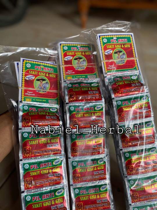 Jamu pil pak tani sakit gigi | Lazada Indonesia