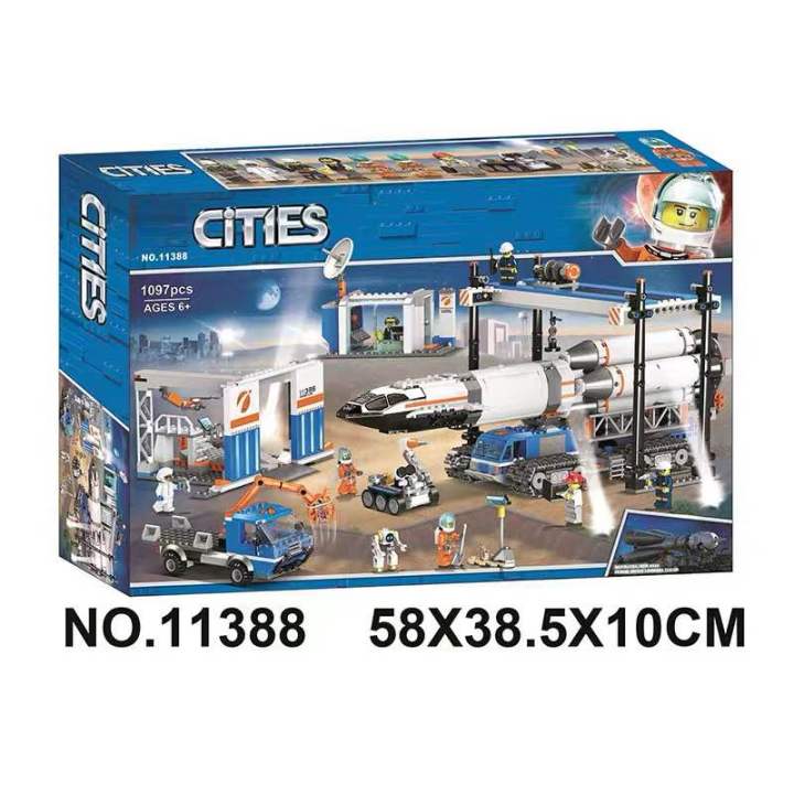 Lego Urban Space Series 60229 Rocket Loading and Transportation Center ...