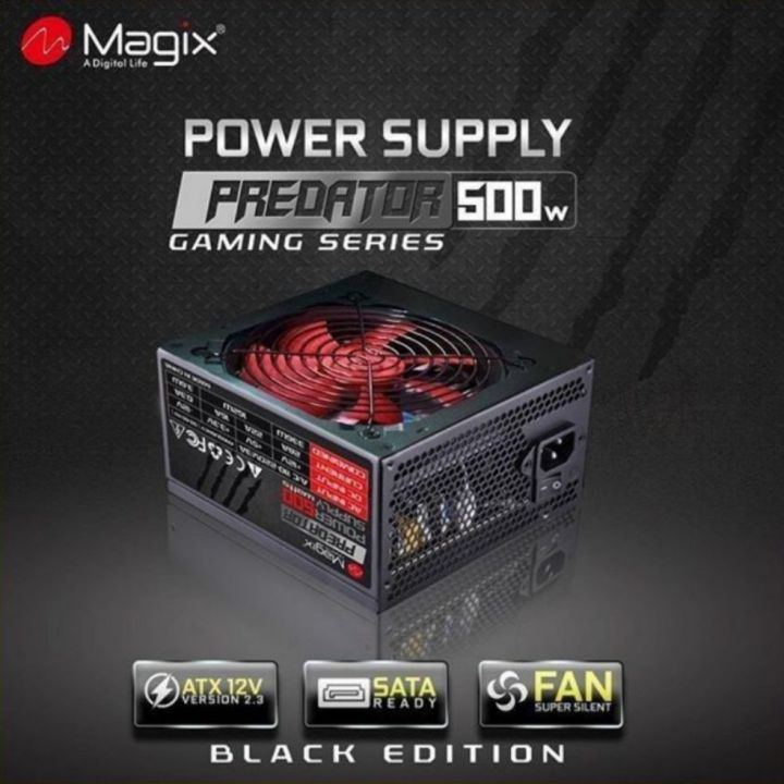 POWERSUPPLY 500WATT PSU BOX STANDAR 500W INCLUDE KABEL POWER | Lazada ...