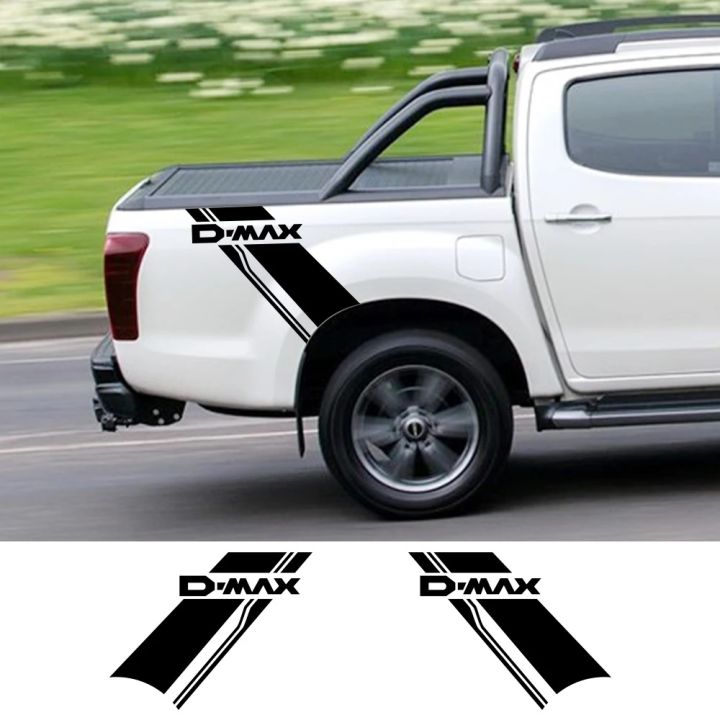 Pickup Trunk Bed Side Sticker For Isuzu Dmax D MAX Truck Graphic 4x4 ...
