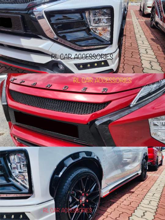 Mitsubishi Xpander front grill grille side fender arch flare headlamp ...
