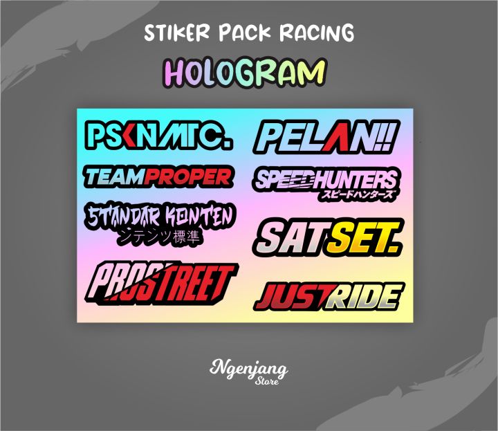 Stiker pack racing hologram 01 | Lazada Indonesia