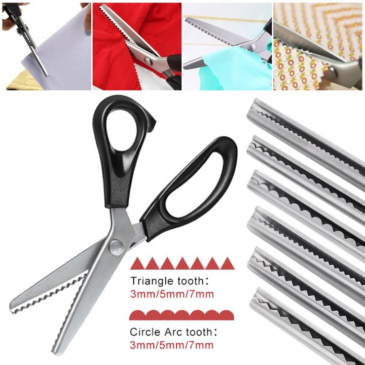 Tailor scissors Pinking Shears Zig Zag Sewing Cut Serrated Lace ...