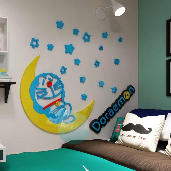 Doraemon 3D Acrylic Wallpaper Sticker Decor | Lazada