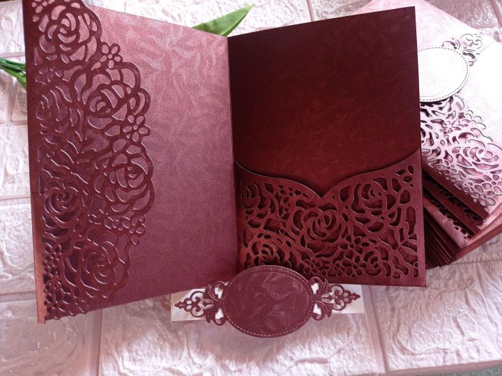 MMS 2.0 ️ New!! 5x7 Queen Trifold Design Lasercut Invitation for ...