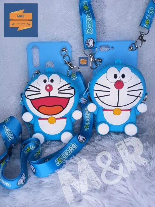 casing dompet karakter Doraemon casing hp Vivo y21s y12s y20 y12 y91 ...