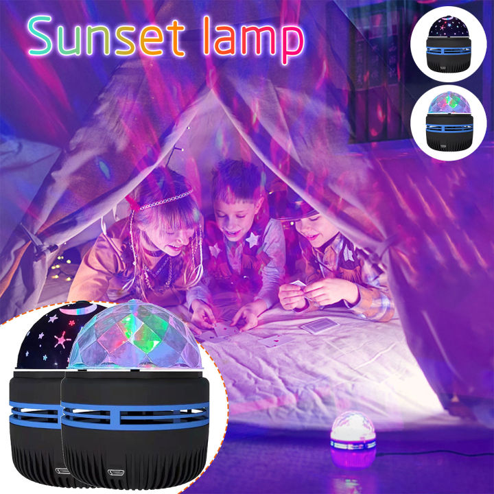 Rotating Disco Light Ball Crystal Party Dj Rotating Led Stage Club Lamp ...