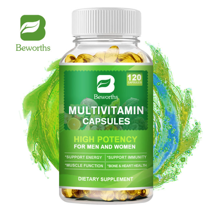 BEWORTHS Multivitamin Capsules with Vitamins & Minerals for Energy ...