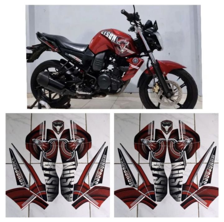 STIKER STRIPING LIS BODY YAMAHA BYSON 2013 MERAH STANDAR | Lazada Indonesia