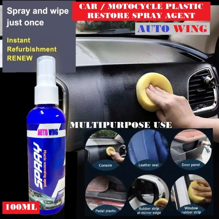 100ML Car Plastic Restore Agent Plastic Restorer Plastic Trim ...