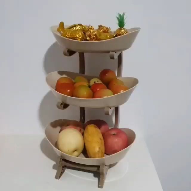 3 Layer Multipurpose Kitchen Organizer Fruit Stand Fruit Tray Table ...
