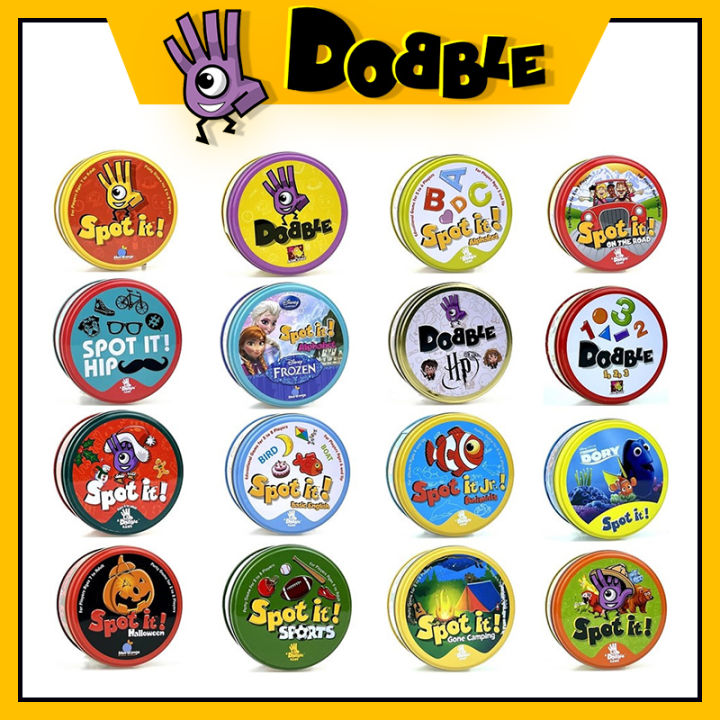 Dobble Card Game Spot It Potte Age 6 เกมกระดาน 2 ถึง 8 ผู้เล่น สําหรับ ...