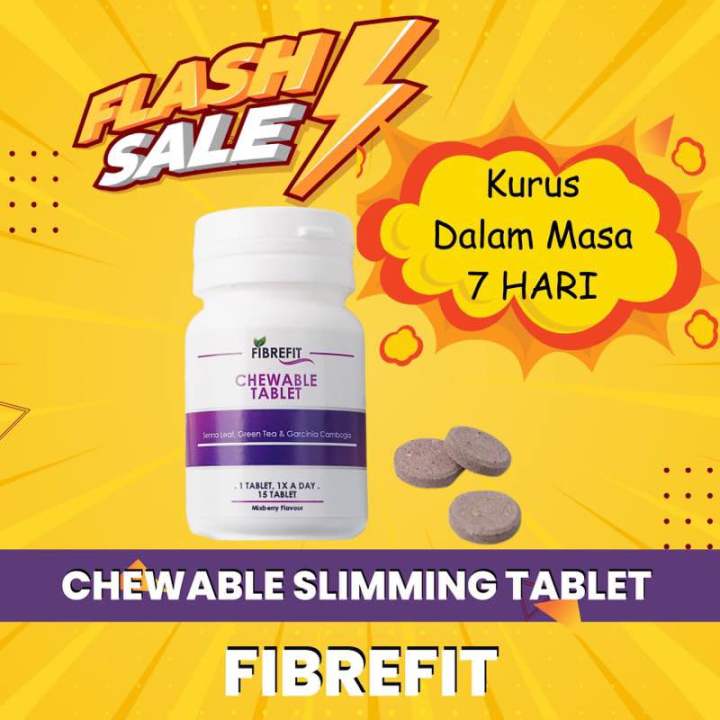 🔥FIBREFIT💯ORI HQ DETOX CHEWABLE SLIMMING NURFELLA/sekat selera ...
