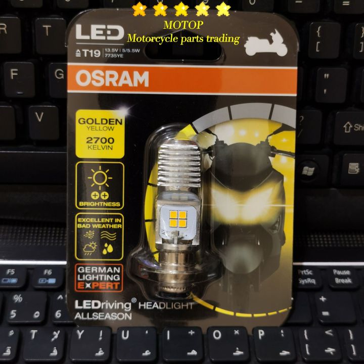 Osram Led T19 Headlight bulb for motorcycle-GOLDEN YELLOW | Lazada PH