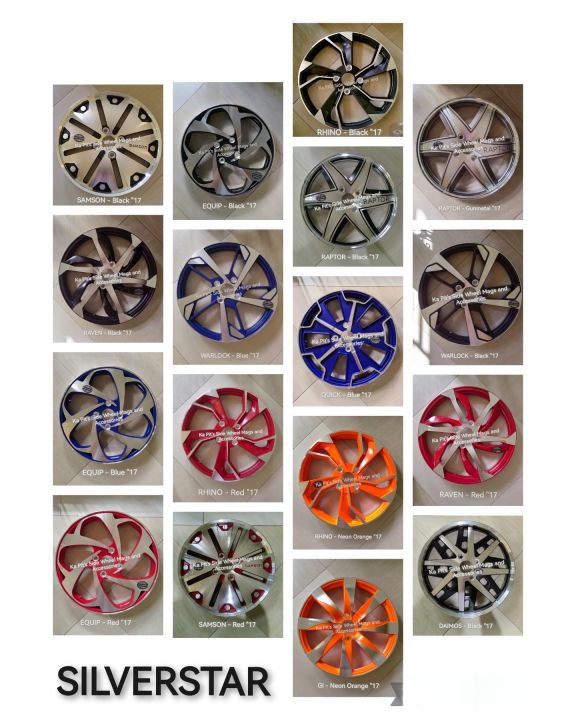 Silverstar Mags "17 w/ Hub and Bearing 6302/6205 (Choose Design) | Lazada PH