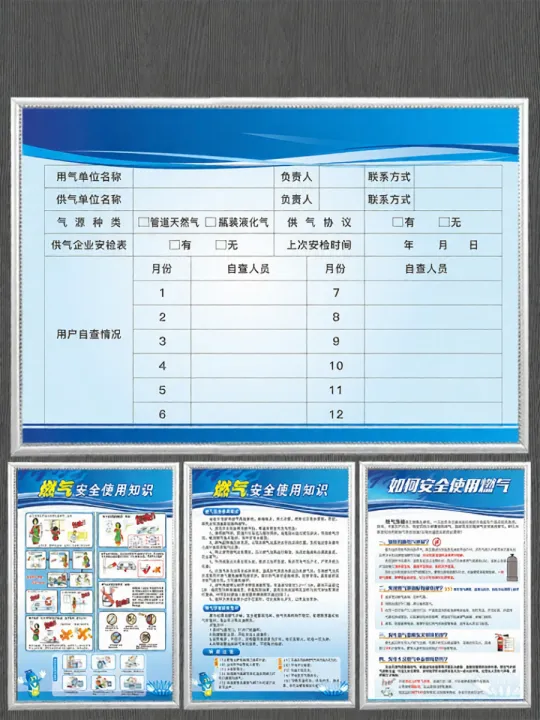 Gas Safety Knowledge Emergency Response Procedure Operation Instruction ...