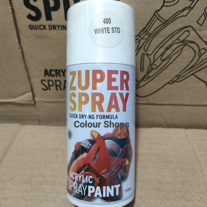 Zuper Pilox Pilok Cat Semprot Warna White STD Putih Susu Glossy 400 ...
