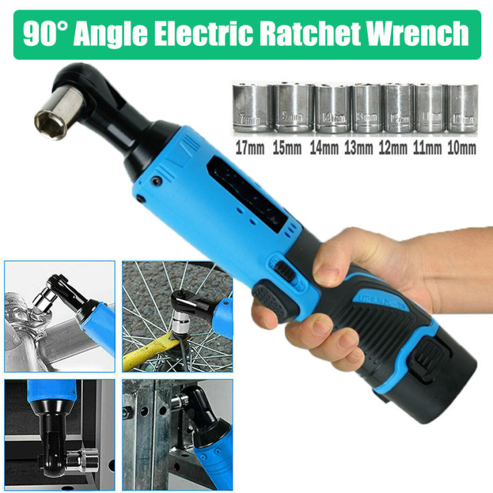 3/8" Cordless Ratchet Wrench Set 12V Electric Ratchet Tool Kit With 1 ...