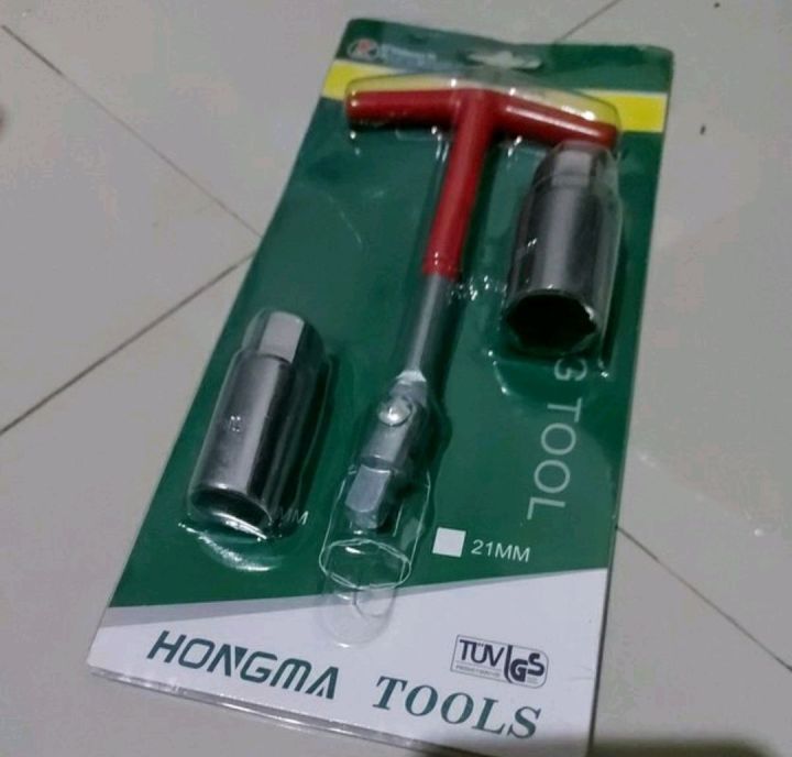 KUNCI BUSI MODEL T 2 IN 1 DUA BUAH MATA SOK BUSI UKURAN 16 DAN 21 MM ...