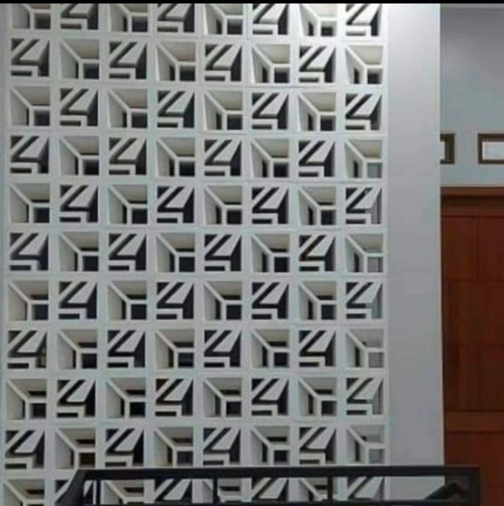 roster beton minimalis modern hiasan dinding lubang angin anti tampias ...