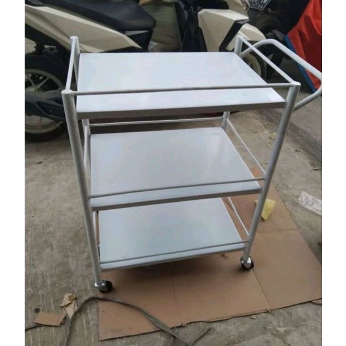 Troli Instrumen 3 Susun | Trolley Instrument 3 Rak | Trolly Medical ...