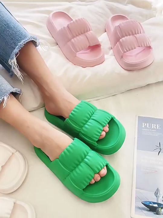 FENTINA Sandal Flat Wanita Rumahan Sepatu Sendal Kamar Rumah Sendal ...