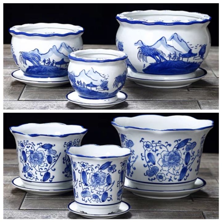 Blue White Porcelain Vase 🌳 Ceramic Pot / Pasu Seramik / Pasu Bunga ...