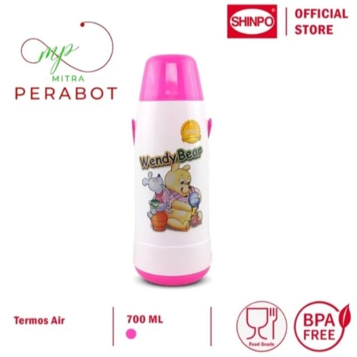 Termos Air Panas Shinpo Harmony 0.7 Liter Termos Kecil Shinpo Plastik ...
