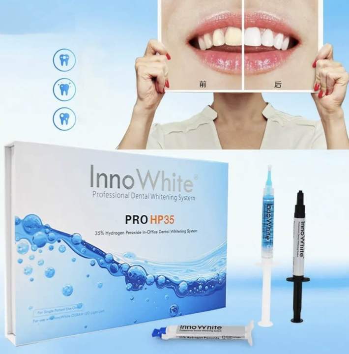 Dr. Whiten 35% Hydrogen Peroxide Teeth Bleaching Kit Whitening Kit ...