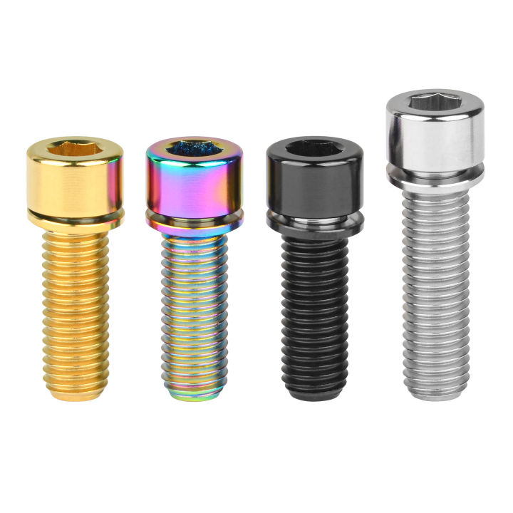 Wanyifa Titanium Bolt M7X20 25mm Stigma Cap Bolts Bike Stem Screw for ...