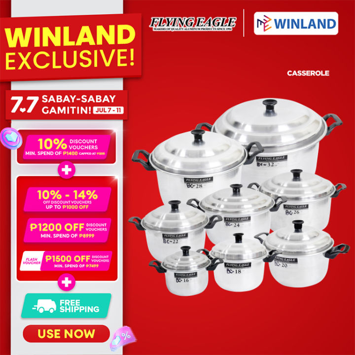 Flying Eagle by Winland Cookware Casserole Sauce Pot Heavy Duty ...