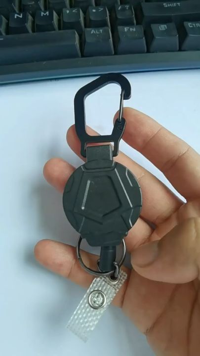 Reel Steel Retractable Cord Retractable Keychain For Hanging Badges And ...