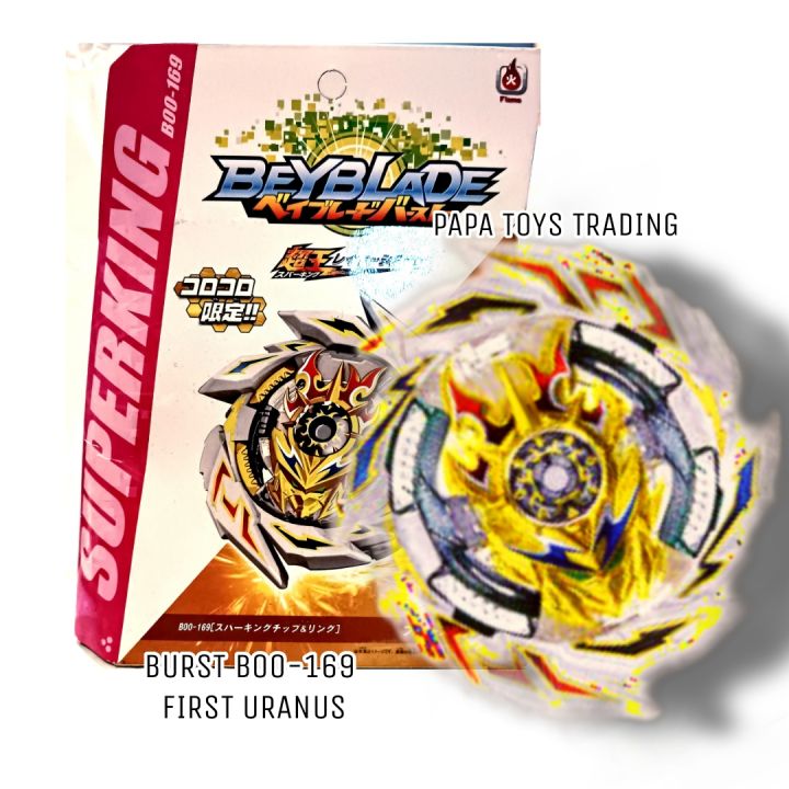 B00-169 BEYBLADE First Uranus Beyblade Burst Superking Launcher (FLAME ...