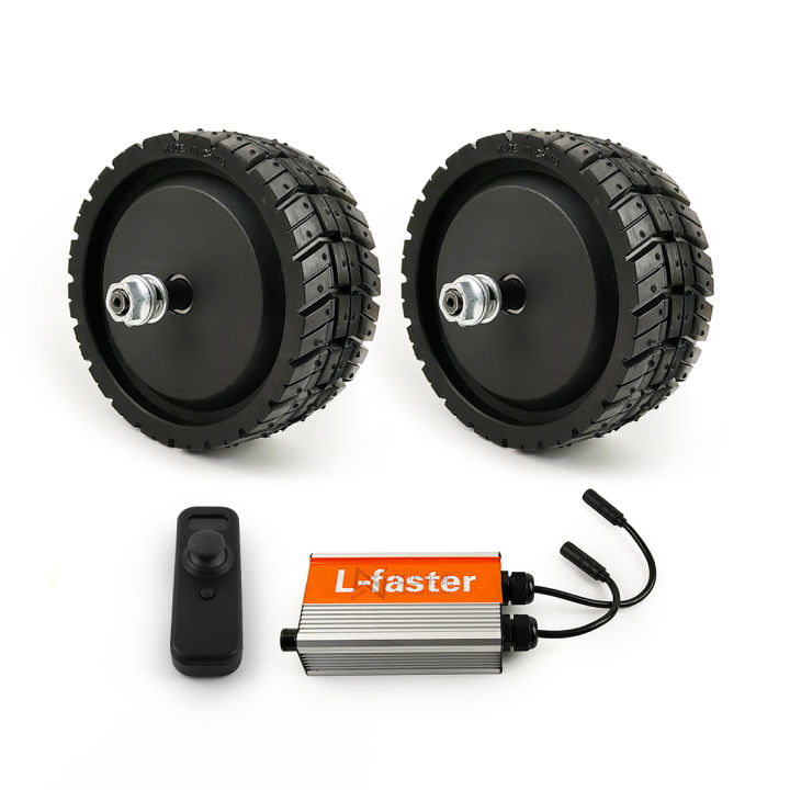 DIY 36V 700W 6.5 Inch Solid Tire Bike parts Electric Camping Cart Dual ...