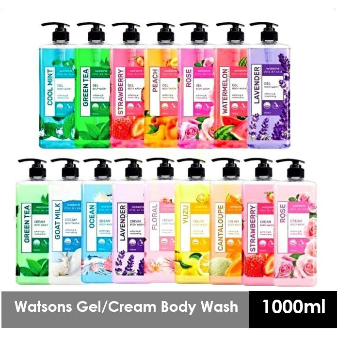 Watsons Gel/Cream Body Wash 1000ml | Lazada