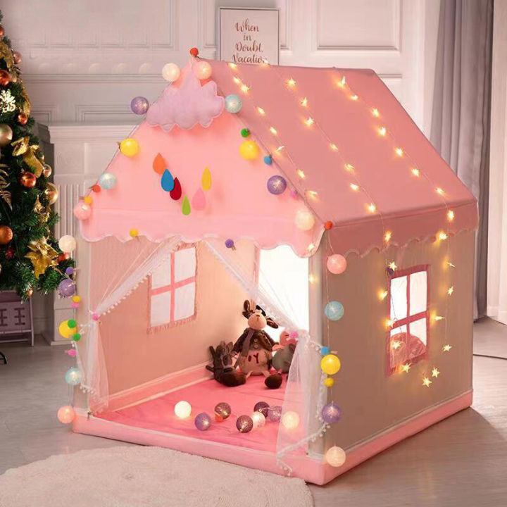 Play Tent Teepee for Kids Girls Princess Spacious Play Tent with String ...