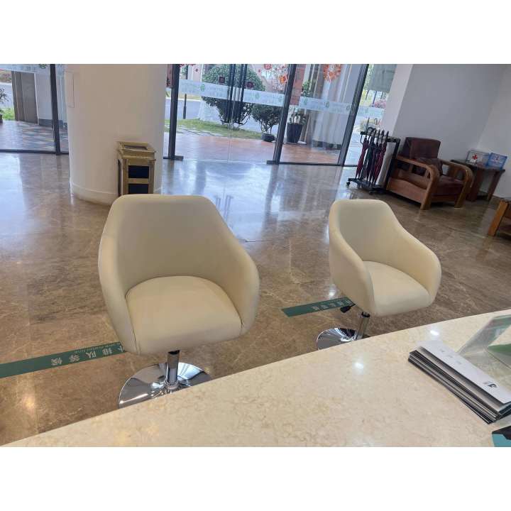 Modern Casual Velvet Reception Chair Adjustable Height Business Office ...